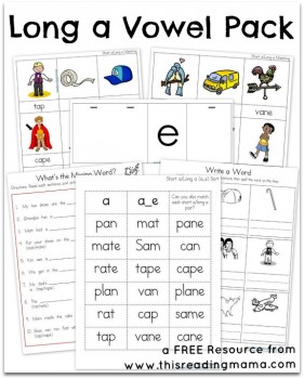 FREE Long A Vowel Printable Pack