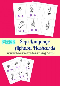 FREE Sign Language Alphabet Cards