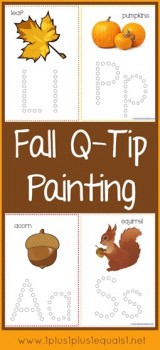 FREE Fall Q-tip Painting Printables