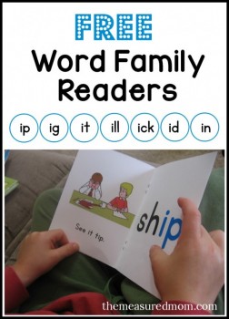 Learn to Read Word Family FREE Books