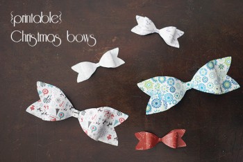 FREE Printable Christmas Bows | Free Homeschool Deals