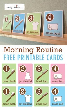 FREE Printable Morning Routine Cards
