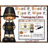 Free Thanksgiving Read It, Bead It, Type It, Wipe It Printables