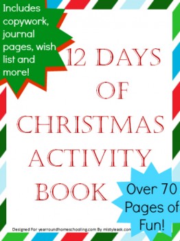 Subscriber Freebie: 12 Days of Christmas Activity Book