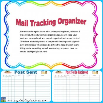FREE Mail Tracker Printable