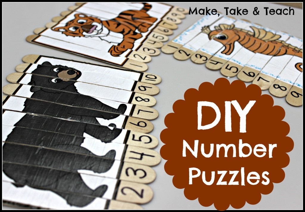 FREE DIY Number Puzzles
