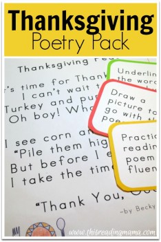 FREE Thanksgiving Poetry Pack