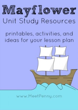 FREE Mayflower Unit Study