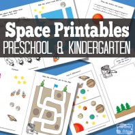 FREE Preschool and Kindergarten Space Themed Pack