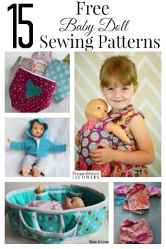 15 FREE Baby Doll Sewing Patterns