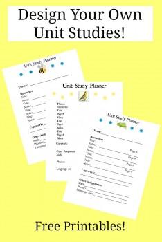 FREE Design Your Own Unit Studies