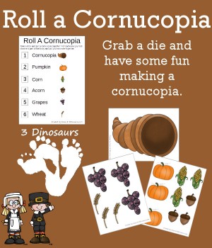FREE Roll a Cornucopia Printable