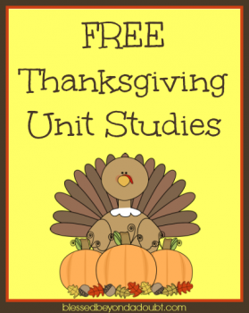FREE Thanksgiving Unit Study Resources