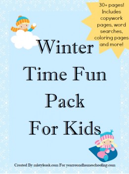 Winter Time Fun Pack- 30 pages! (subscriber freebie)