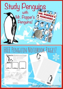 FREE Mr. Poppers Penguins Unit Study and printables