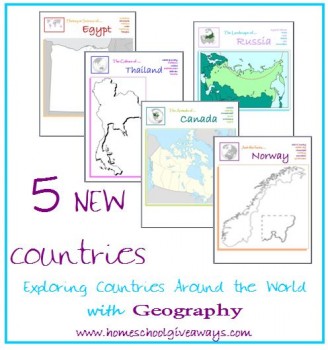 FREE Geography Learning Resources (5 Countries!)