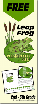 FREE Leap Frog Multiplication Game