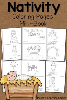 FREE Nativity Coloring Pages