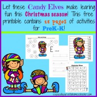 FREE Candy Elves 28 Page Preschool Printables