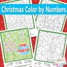 FREE Christmas Color By Number Pages