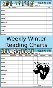 FREE Winter Themed Reading Logs
