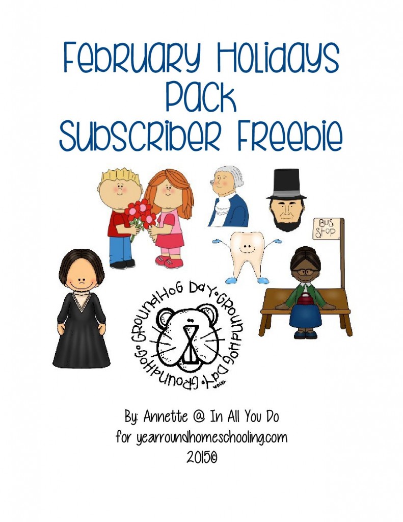 February Printable Pack (subscriber freebie)