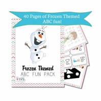 Free Frozen Themed Alphabet & Math Printables