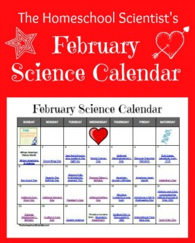 FREE February Science Calendar