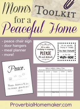 FREE Mom's Toolkit for a Peaceful Home
