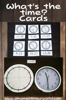 FREE Math Cards: What's the Time?