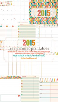 FREE 2015 Calendar and Planning Set