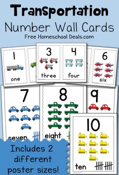 FREE TRANSPORTATION WALL PRINTABLES (free instant download)