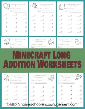 Free Minecraft Homeschool Resources: Printables, Crafts, Snacks, Games ...