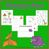 FREE Dinosaur Printable PreK- 1st Grade Pack