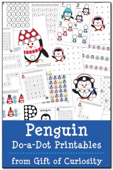 FREE Penguin Winter Themed Dot-a-Dot Printables
