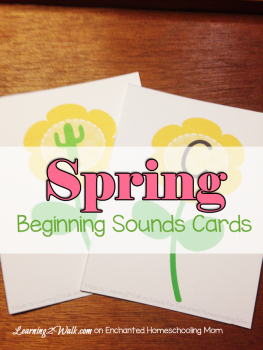 FREE Spring Beginning Sounds Printable Cards