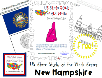 FREE State Study Notebooking Pages: New Hampshire