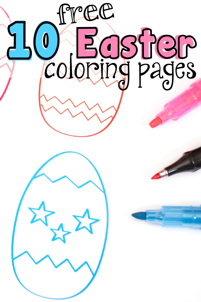 FREE Easter Coloring Pages- 10 Total