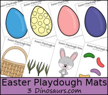 FREE Easter Play Dough Mats
