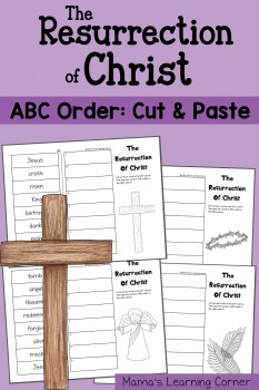 FREE Set of Cut and Paste Resurrection Worksheets
