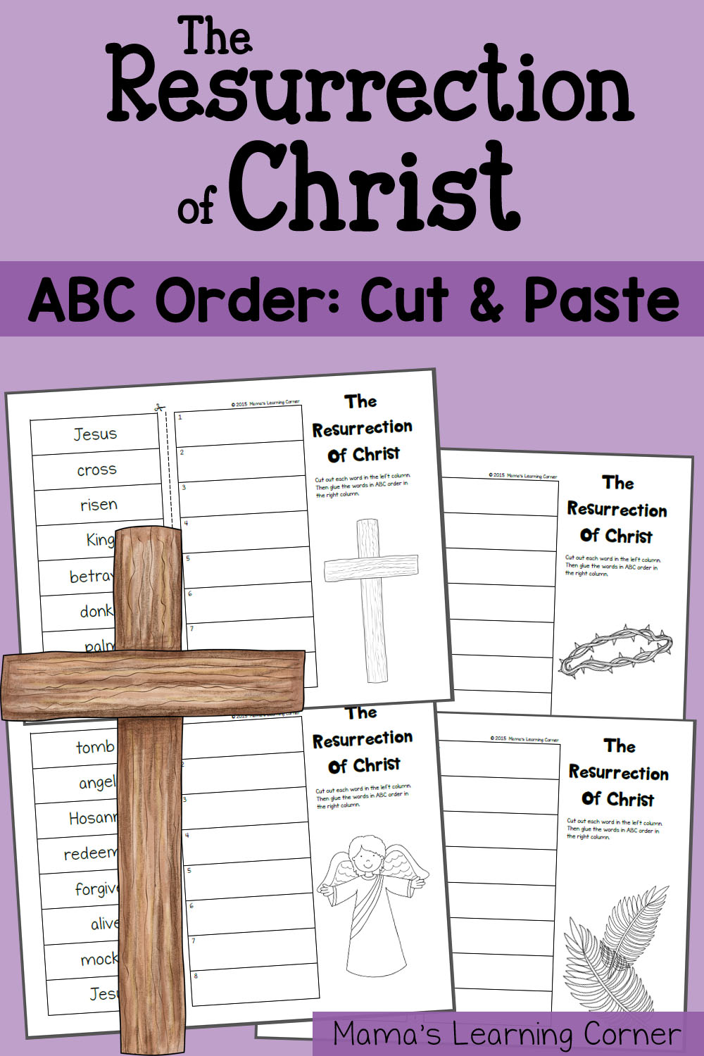 FREE Set Of Cut And Paste Resurrection Worksheets FREE Set Of Cut And Paste Resurrection Worksheets