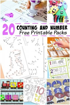 20 FREE Counting and Number Learning Packs