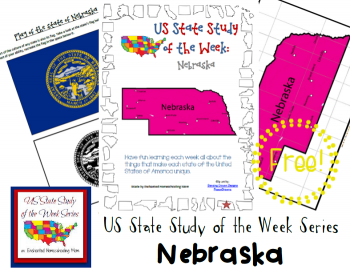 FREE State Study Notebooking Pages: Nebraska