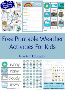 FREE Weather Activities and Printables