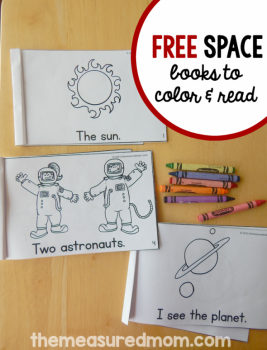 FREE Space Themed Emergent Readers