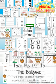 FREE Take Me Out to the Ballgame Printable Pack