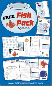 FREE Fish Pack for PreK-K Students