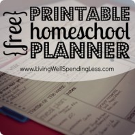 FREE Printable Homeschool Planner for Parent and Student