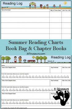 FREE Weekly Summer Reading Charts 2015