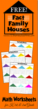 FREE Math Fact Family Worksheets